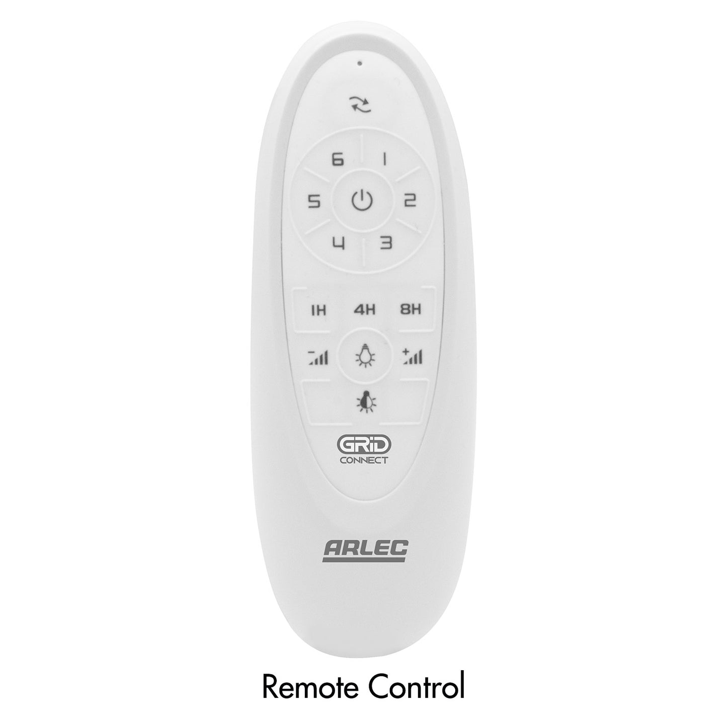 Arlec Boston II White 4-Blades 130cm Grid Connect Smart DC Ceiling Fan