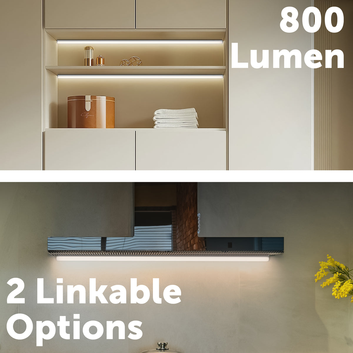 Arlec White 8W 57cm Grid Connect Smart Linkable CCT Bar Light