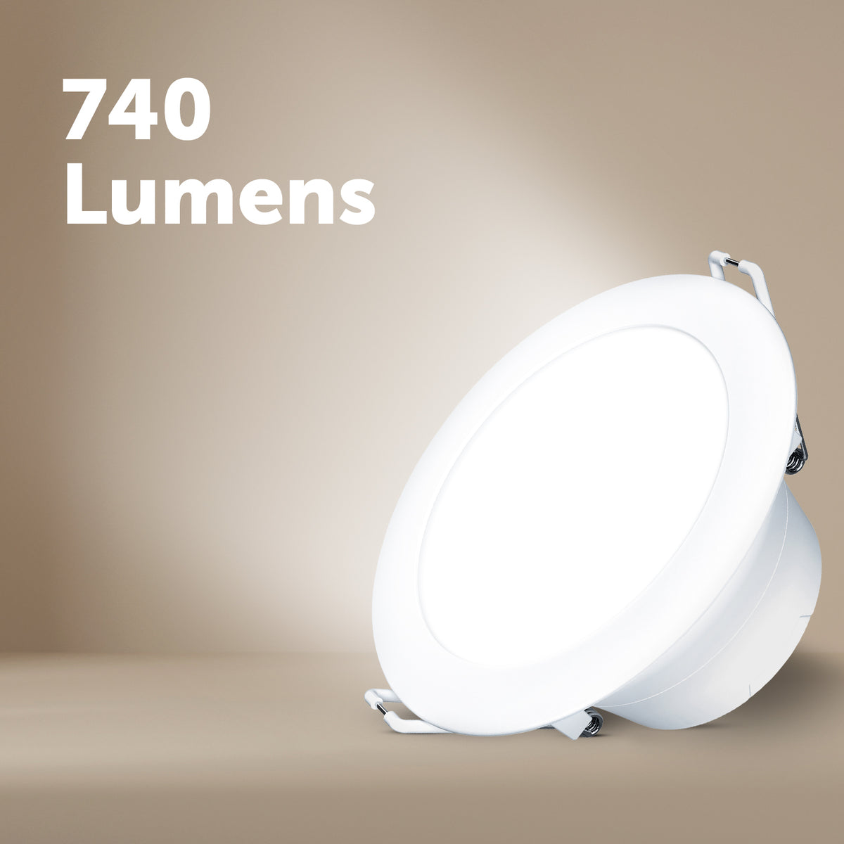 Arlec White 740lm Grid Connect Smart LED Downlight with Flushed Lens