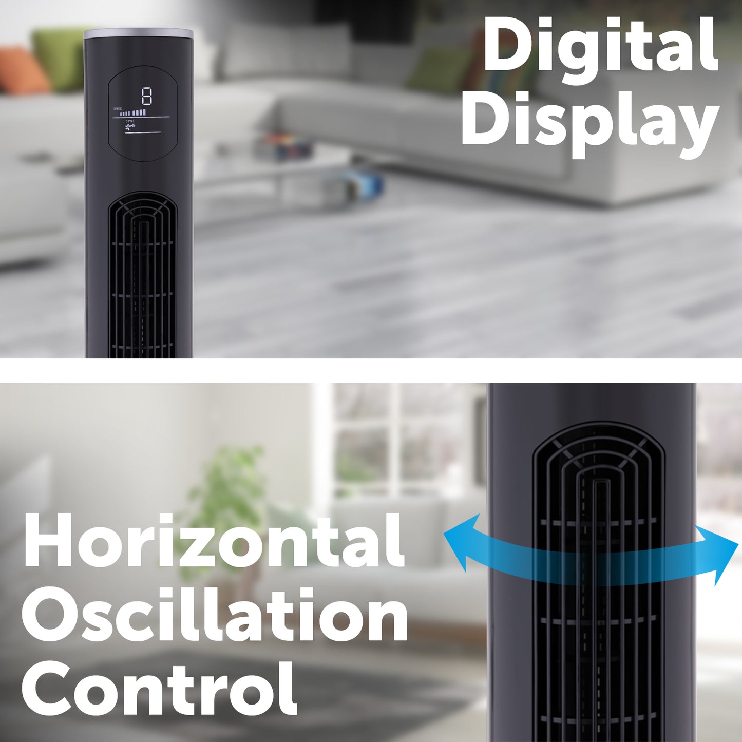 Arlec 118cm Digital DC Tower Fan – Grid Connect