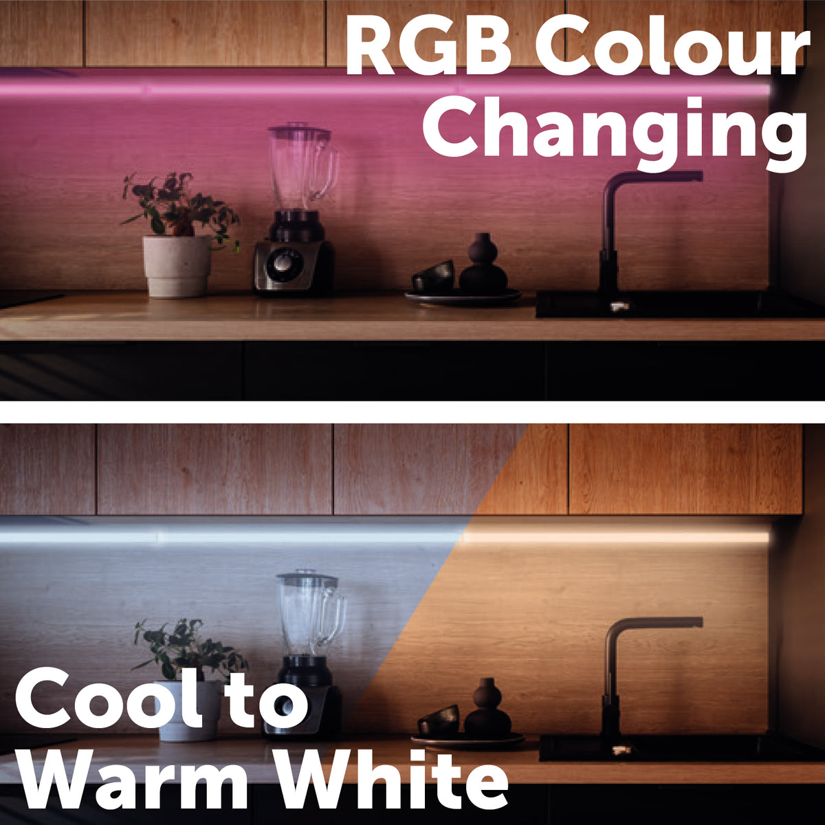 Arlec White Grid Connect Smart Slimline Linkable Bar Light