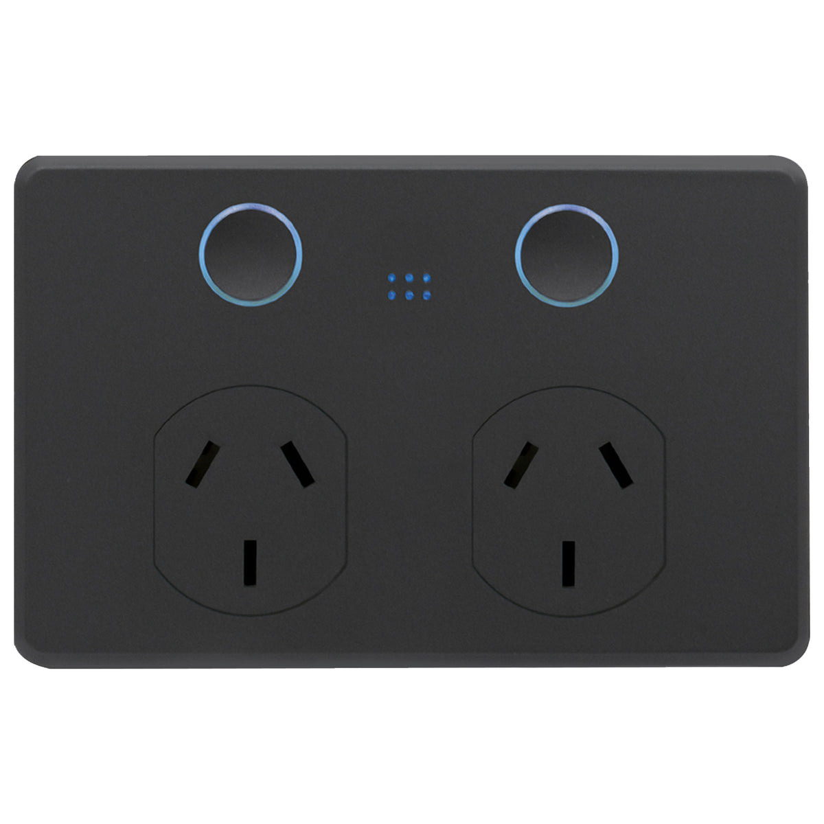 DETA Matte Black Grid Connect Smart Double Touch PowerPoint