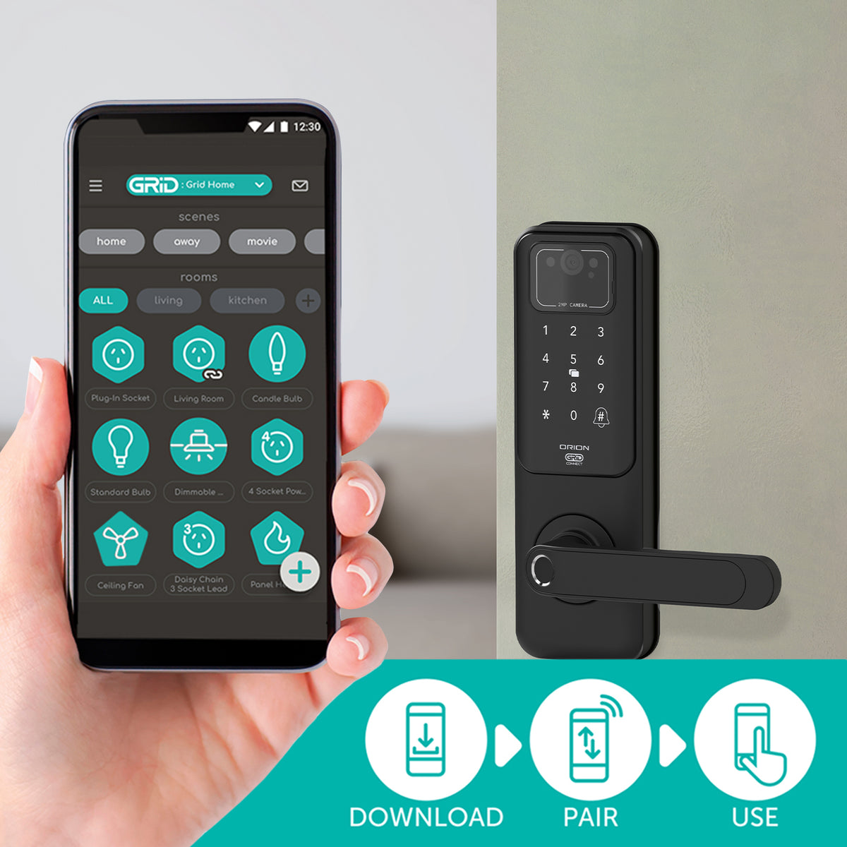 Orion Grid Connect Smart Video Entrance Lock